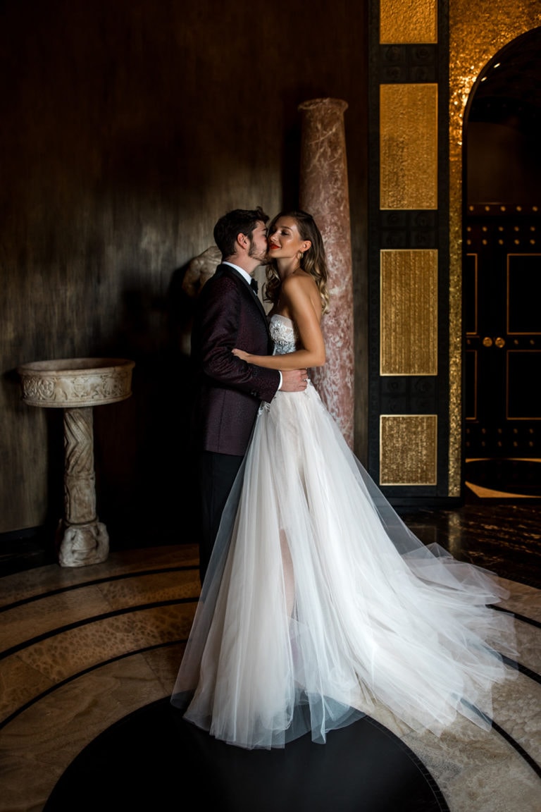 Rome Wedding Editorial Session with a Berta Gown | Lilly Red